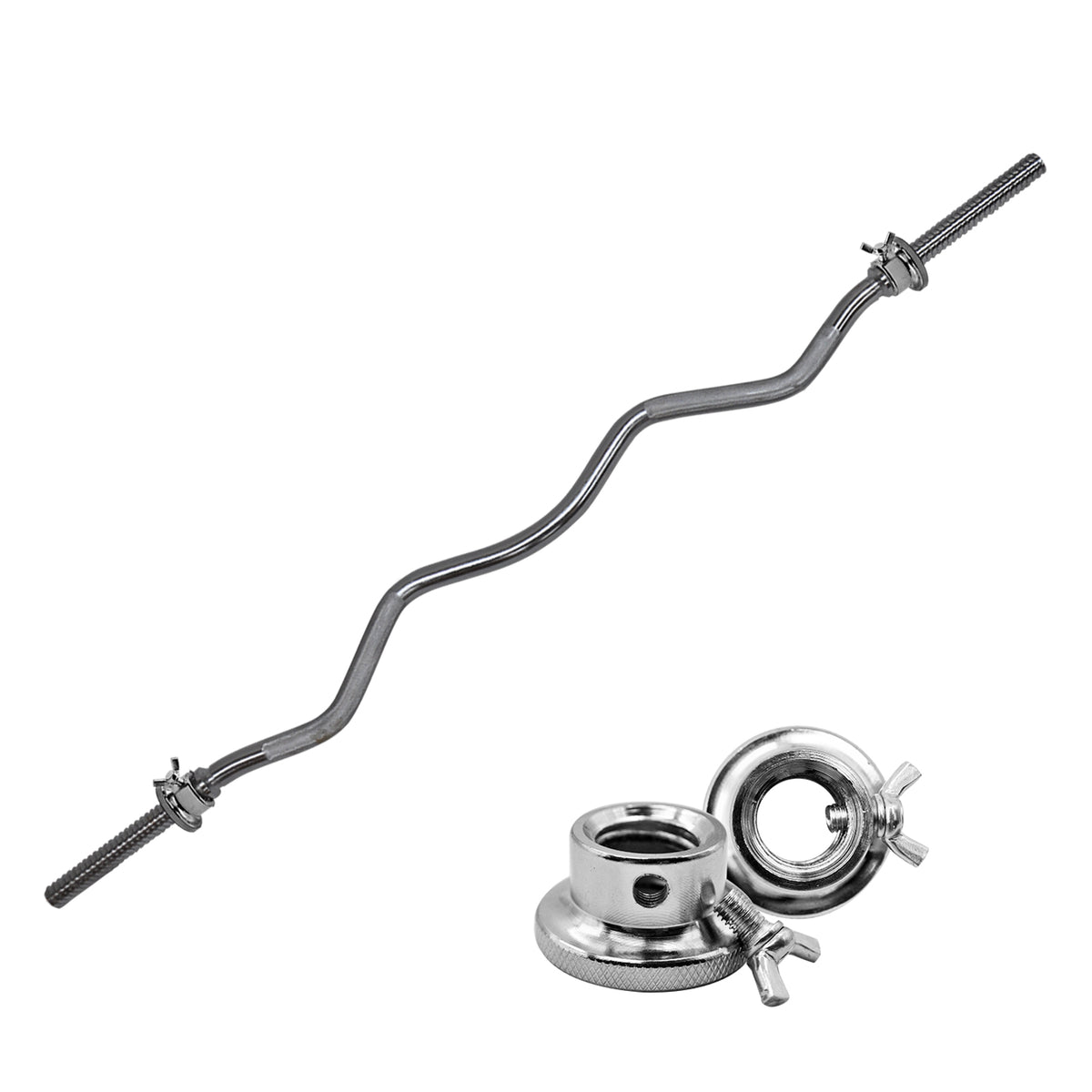 STANDARD 120CM EZ CURL BARBELL – Power Gym Equipment